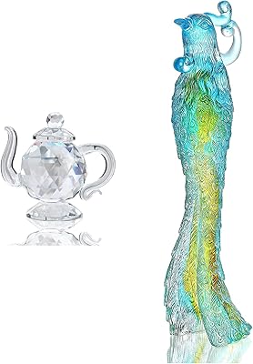 Amazon.com: Handmade Glass Blue Seahorse Collectible Art Glass Blown ...