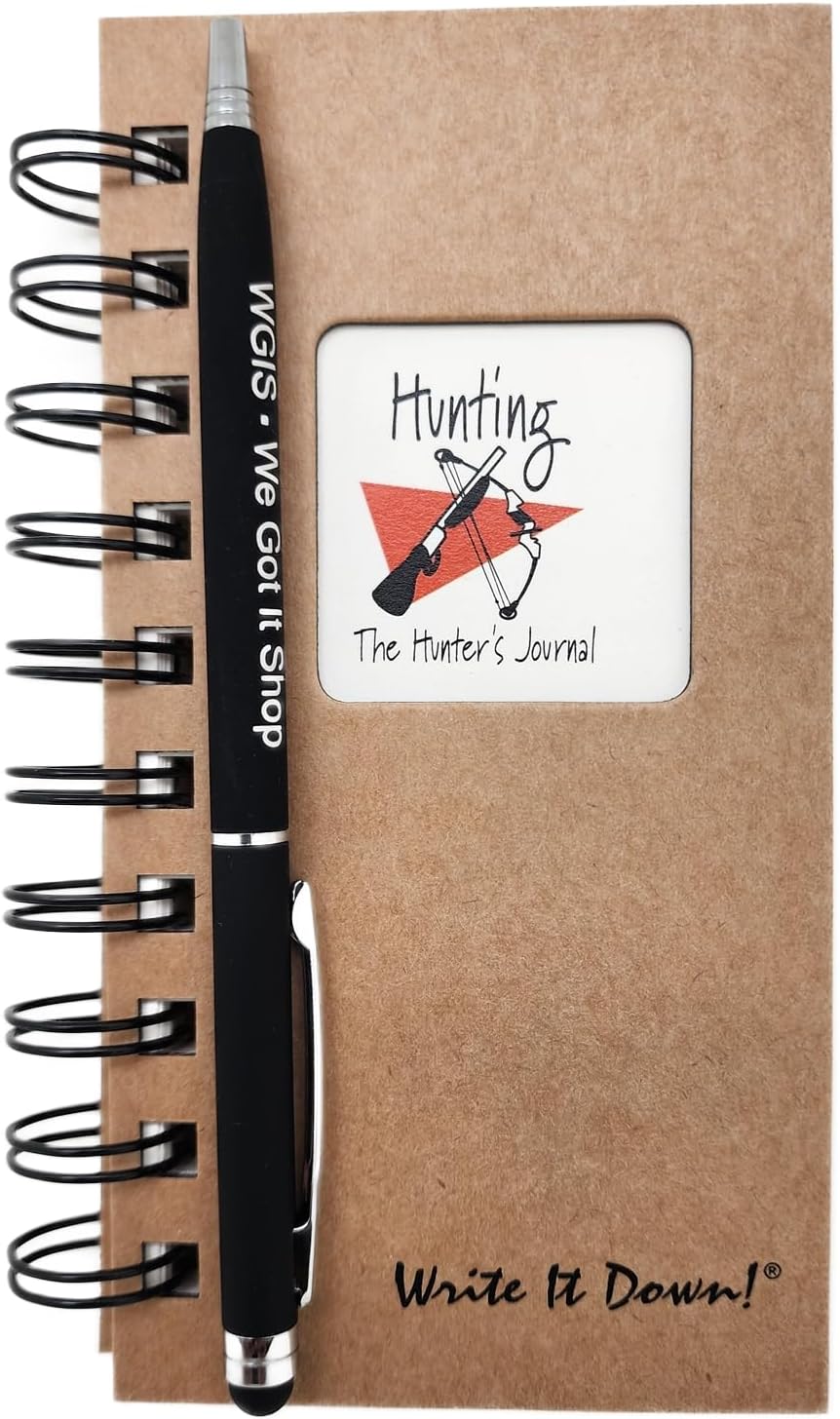 Amazon.com : Glenmal Hunting Log Book with Pen Leather Hunting Journal ...