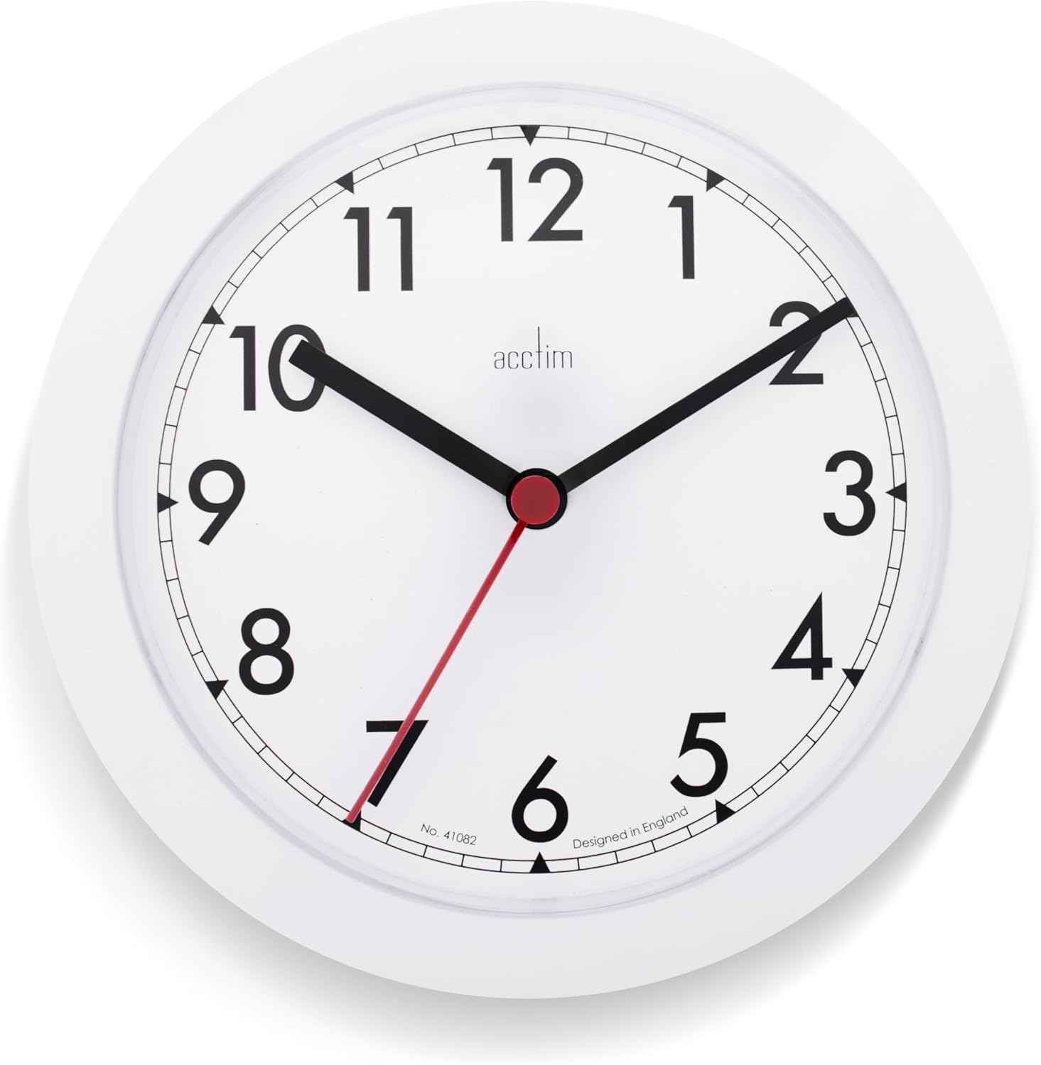 Amazon.com: Bentima 21242 23 cm Stratford Wall Clock, White : Home ...