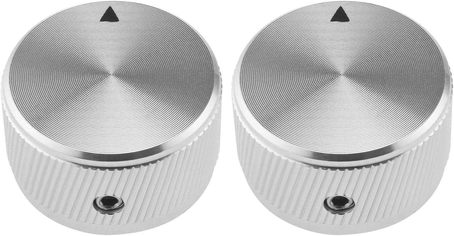Amazon.com: ECSiNG 2pcs Potentiometer Knobs 1/4 Inch en Aluminum Alloy Pot Control Knobs for AMP ...