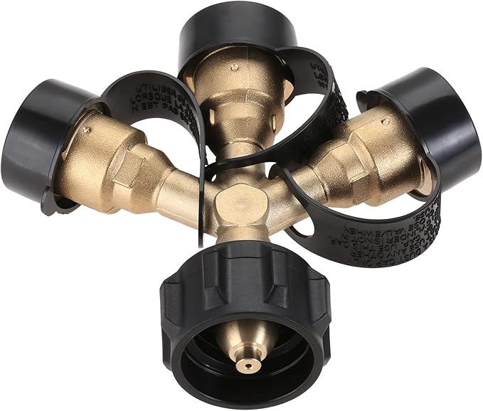 3 Way Propane Tank Splitter QCC1 3 Y Splitter Adapter, 3 Way Propane ...
