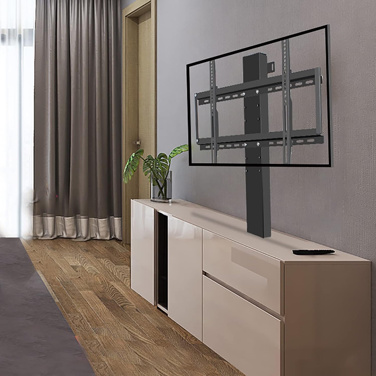 Amazon.com: TV Stand,tv Wall Mount Motorized TV Lift, Adjustable ...