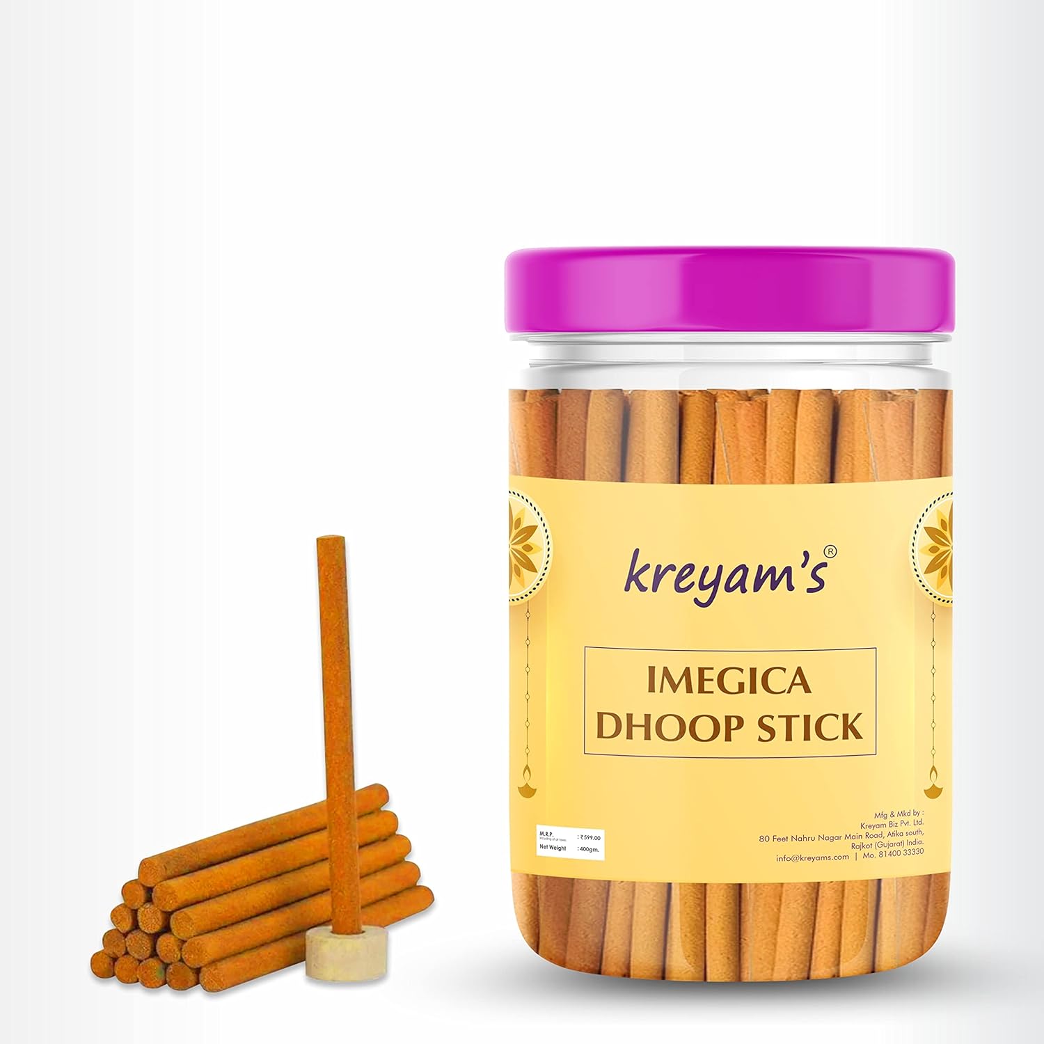 Kreyam's Incense Stick | Megica Dhoop Batti | Agarbatti for Pooja ...