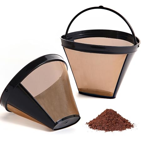 Amazon.com: 2PCS Reusable Coffee Filters for Ninja, Premium Gold Coffee ...