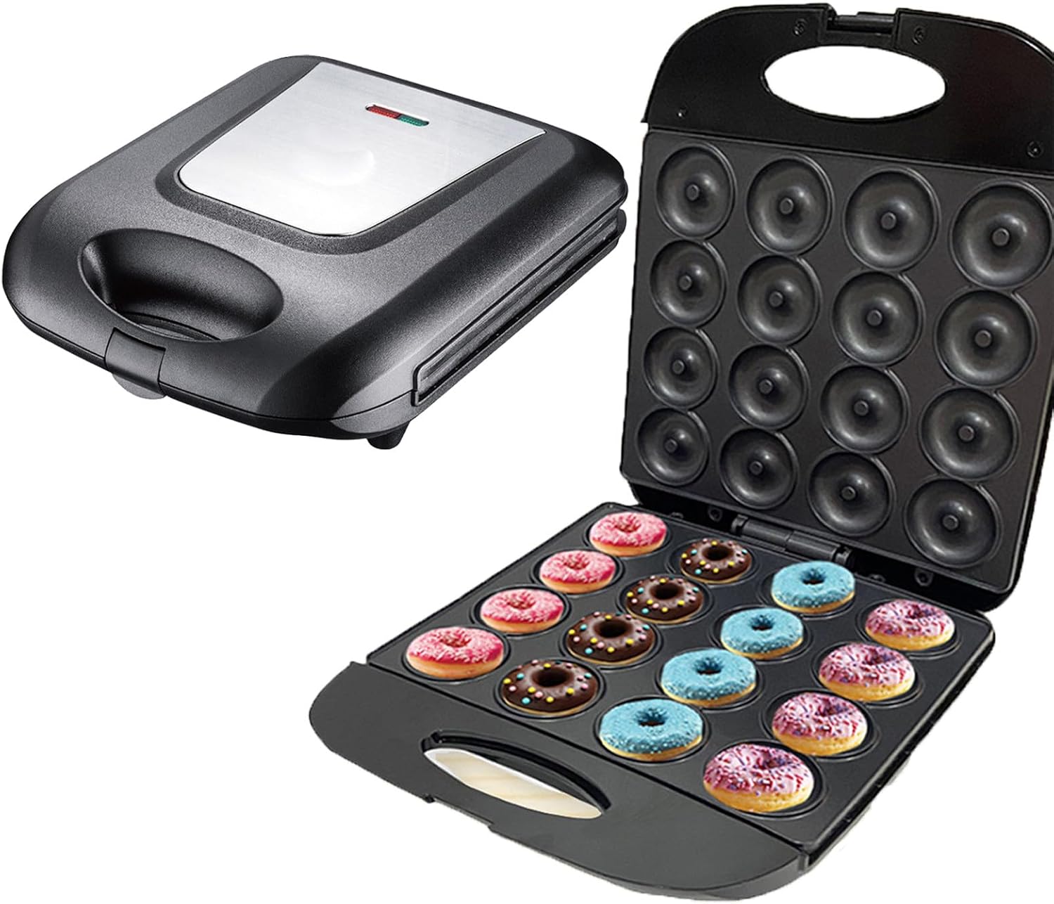 Amazon.com: Small Donut Snack Machine(16 Mini Doughnuts), Mini Donut ...