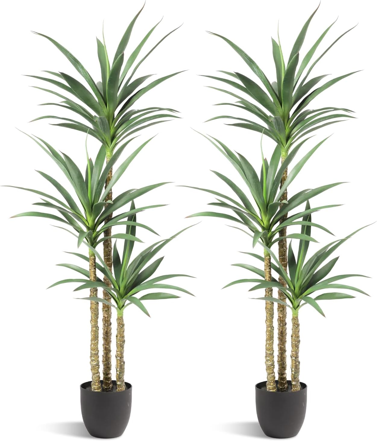 Amazon.com: AOKIIE 6FT Artificial Tree Faux Agave Plant Indoor, Tall ...