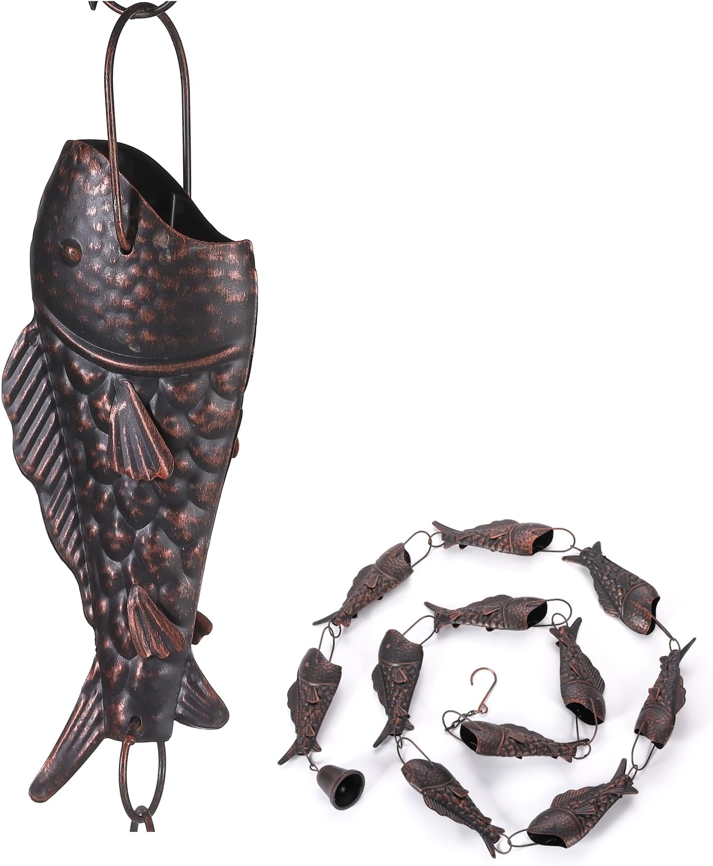 Amazon.com : Pinecone Shaped Rain Chain Metal Rain Chain Gutter Rain ...