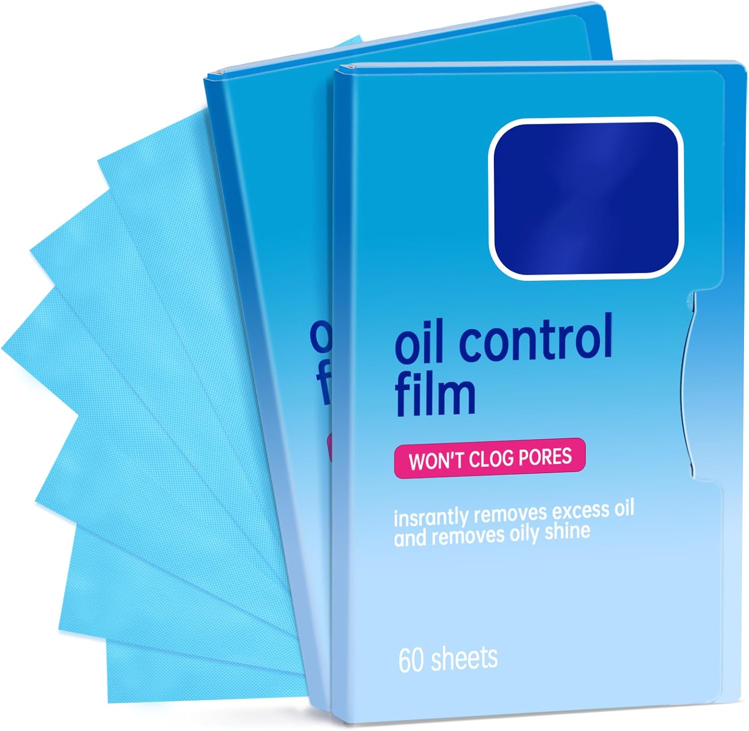 Amazon.com : 2 Packs Oil Blotting Sheets for Face (120 Sheets) - Oil ...