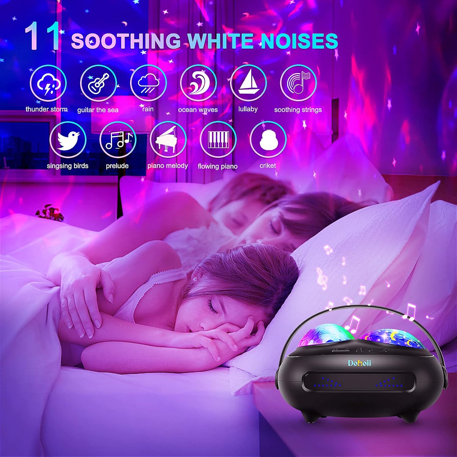 【Upgraded】Galaxy Star Projector Ocean Wave Projector 4 in 1 with ...