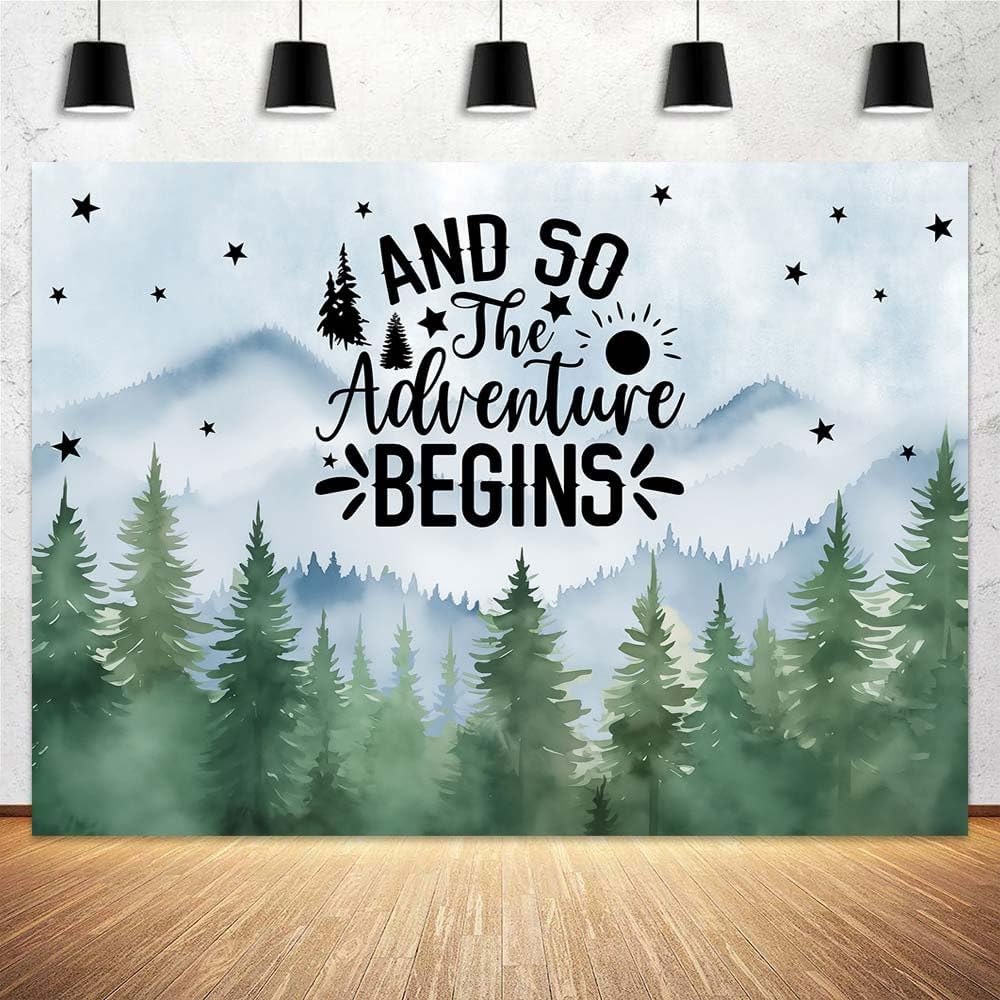Amazon.com : Adventure Theme Backdrop 7 x 5 ft, and So The Avdenture ...
