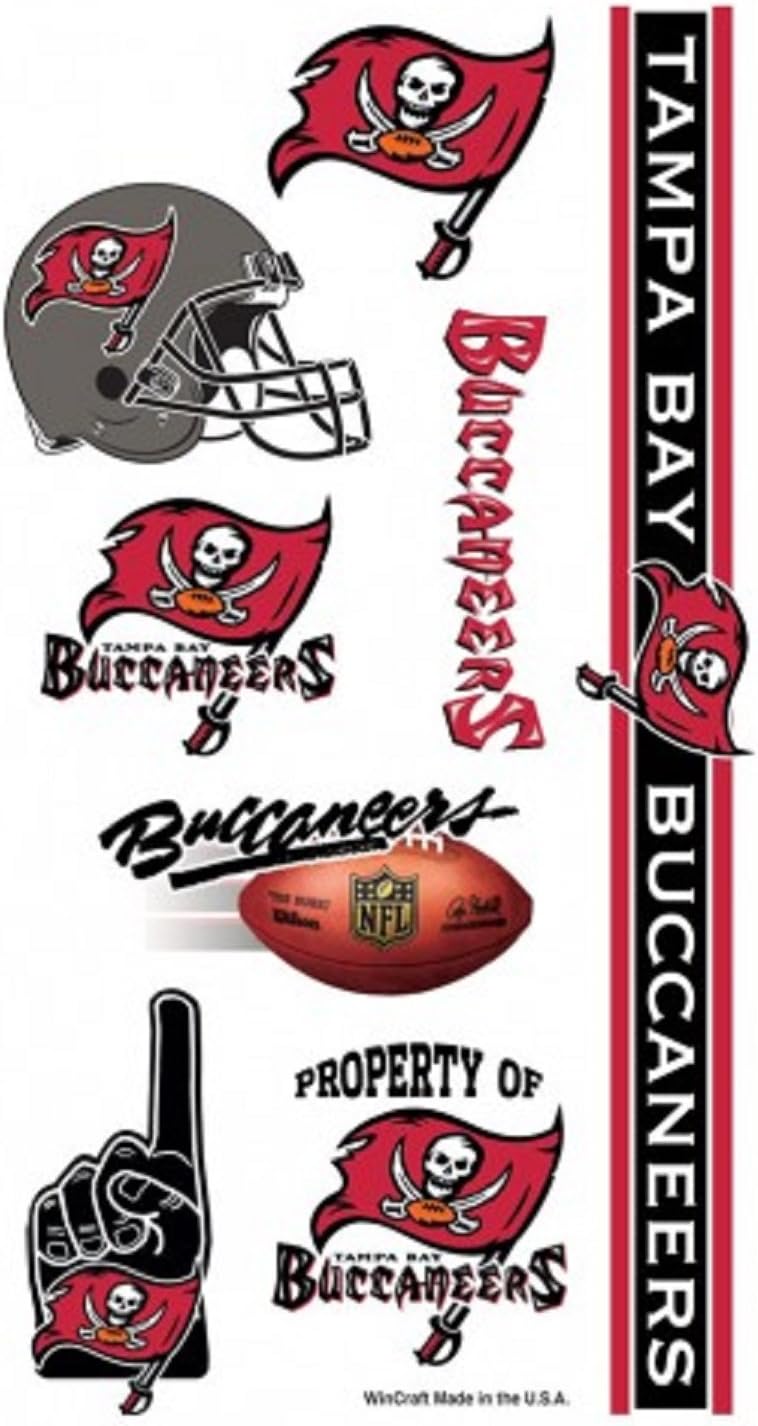 Amazon.com: Wincraft NFL Tampa Bay Buccaneers Tattoos : Automotive