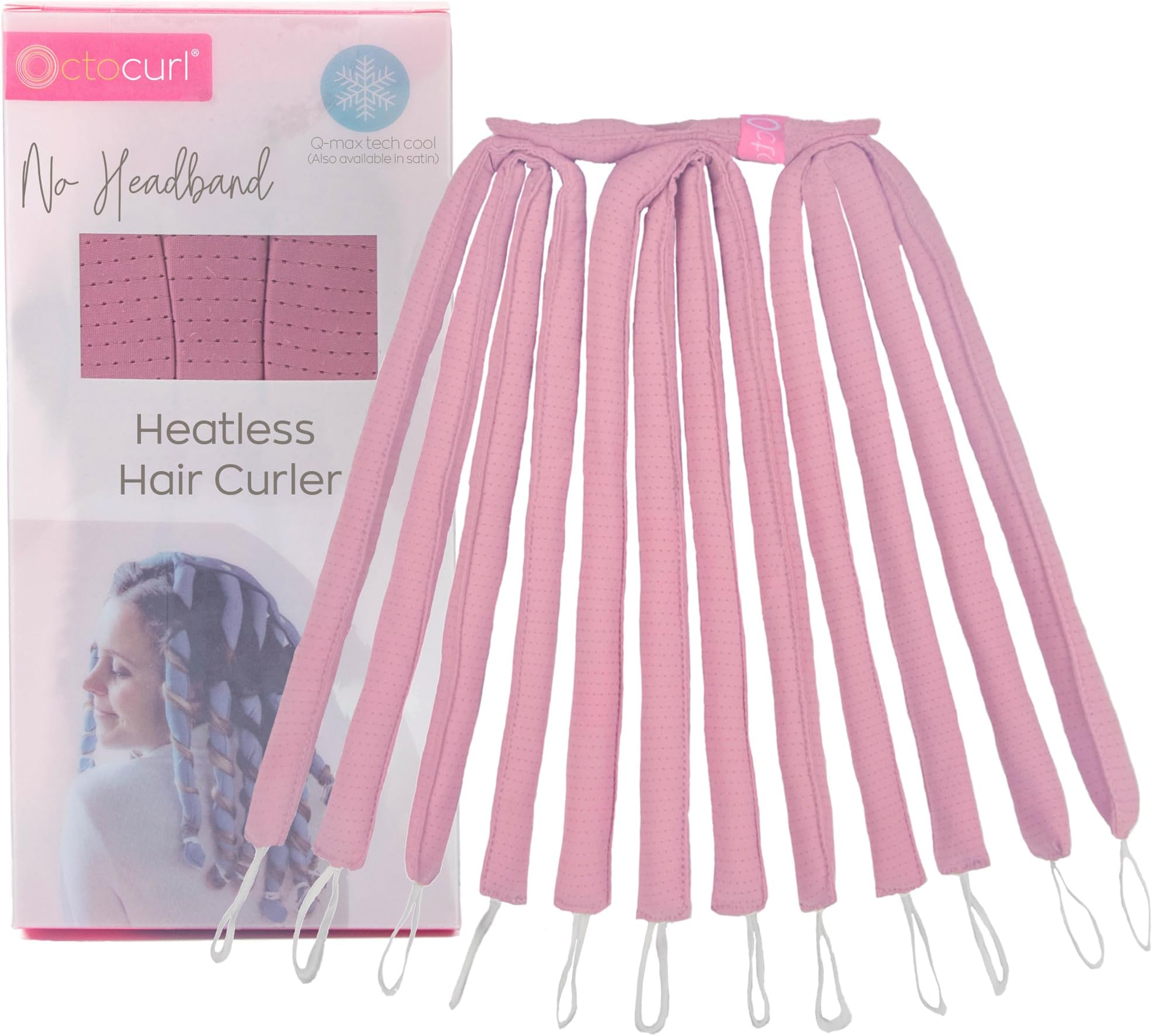 Amazon.com : Kitsch Satin Heatless Curling Set - Overnight Curlers for ...