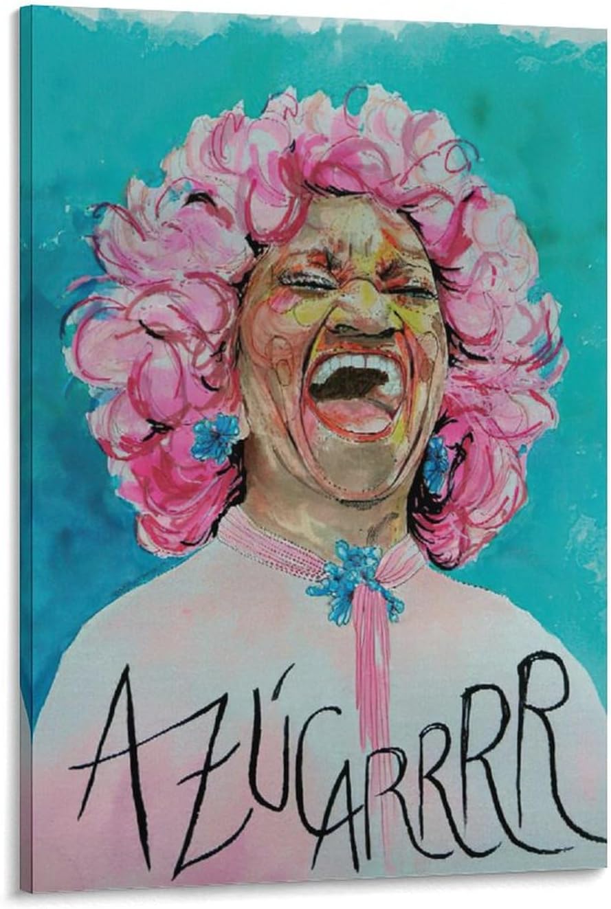 Amazon.com: Gfbjidk Single Hanging Picture Celia Cruz Poster Singer ...