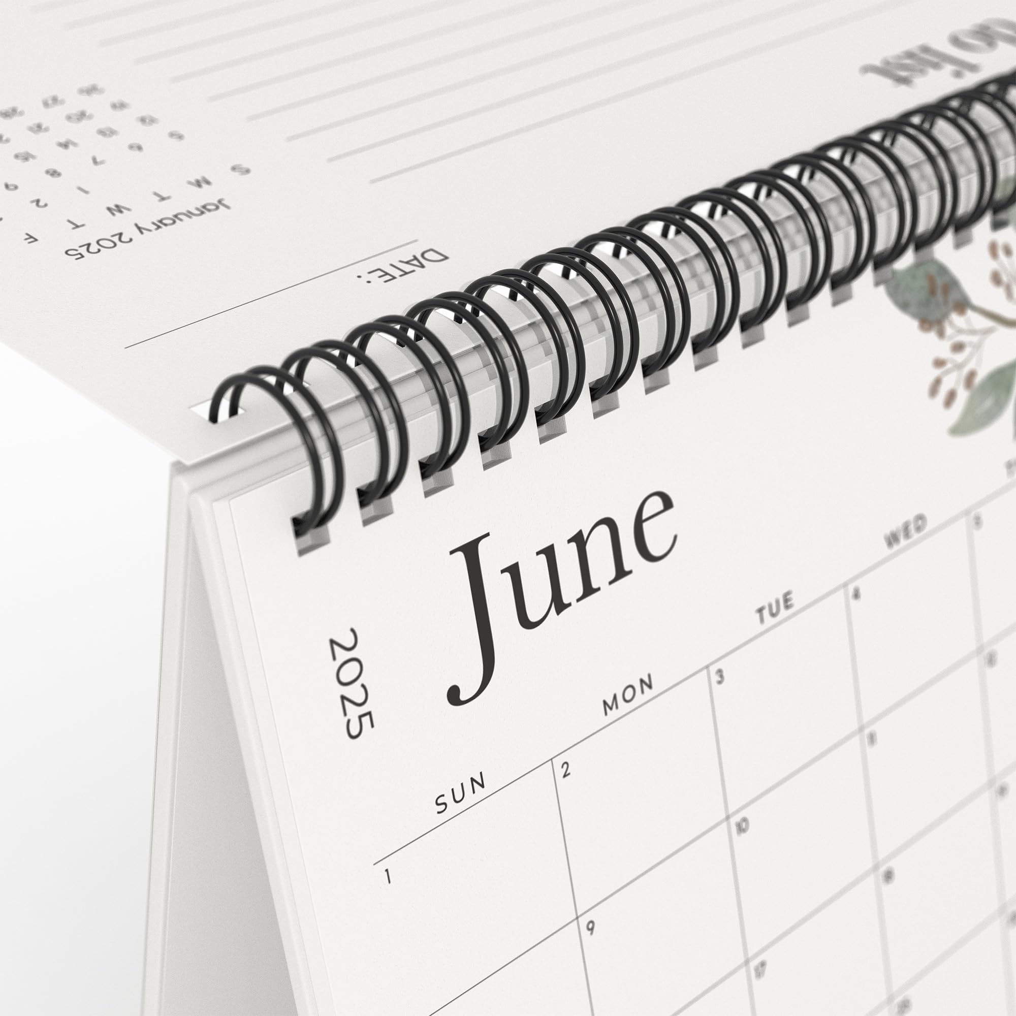 Snapklik.com : Small Desk Calendar 2025, Cabbrix Standing Flip Desktop ...