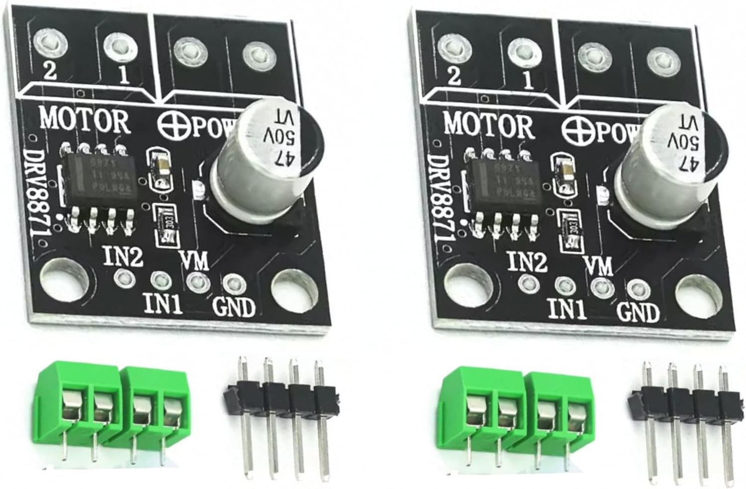 Amazon.com: PAMEENCOS 2pcs 6.5V-45V 3.6A PWM DRV8871 DC Motor Drive ...