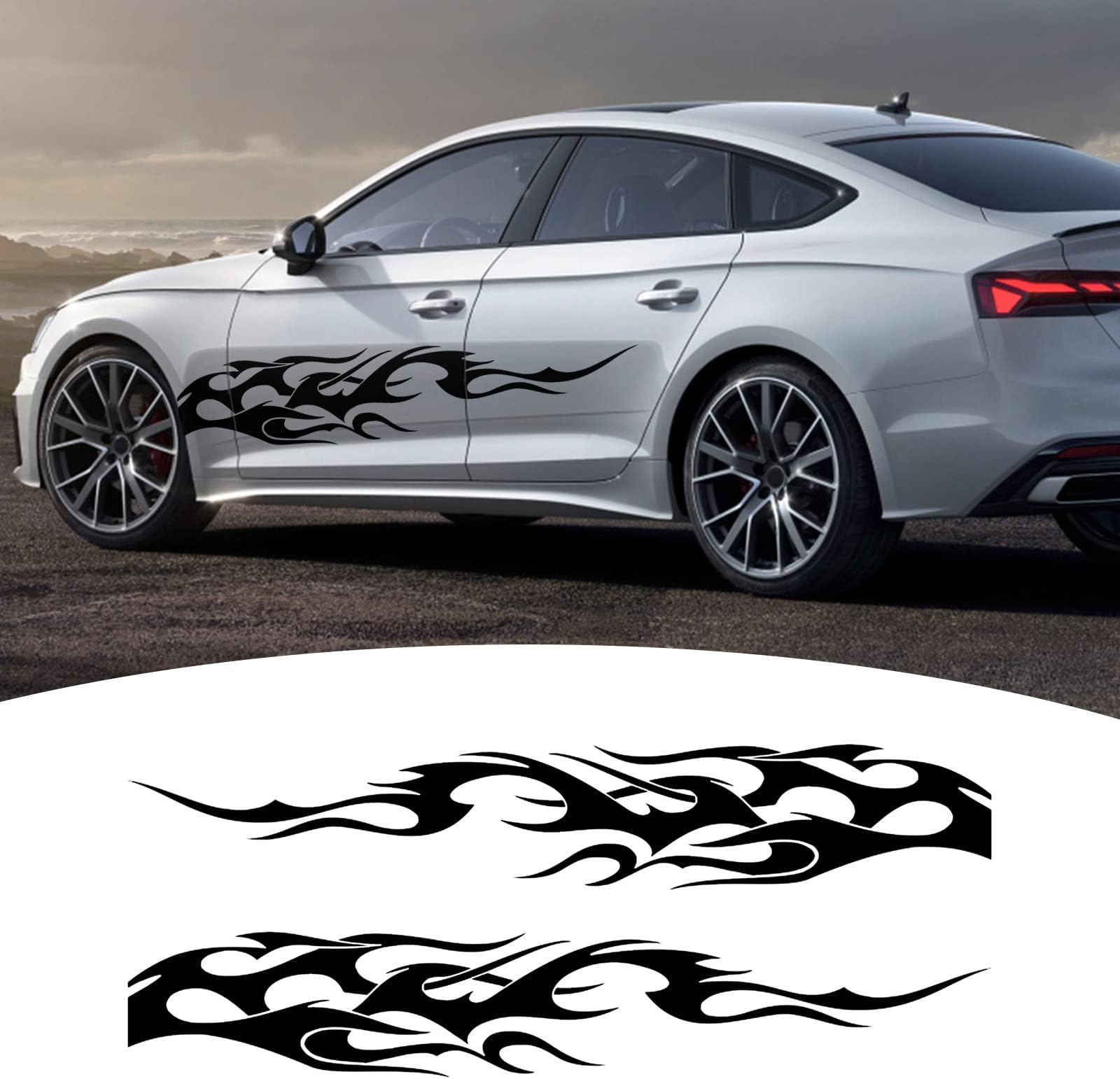 Amazon.com - Tribal Flame Fire Car Decals Hood Decal Vinyl Sticker ...