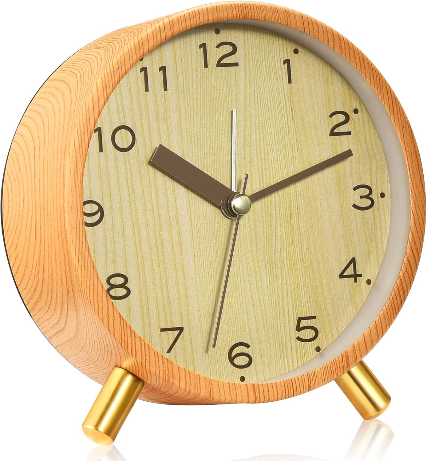 Amazon.com: ligitive Analog Alarm Clocks,4.5" Metal Alarm Clock with ...