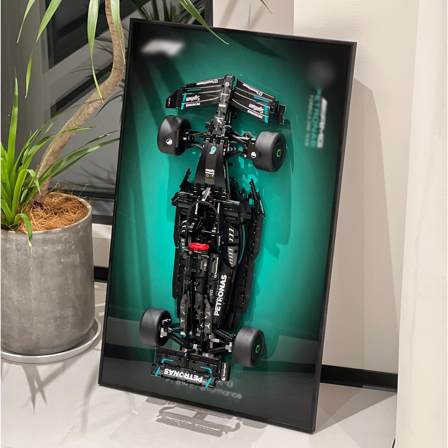 Amazon.com: antece Lego Mercedes F1 Display Wallboard for Lego Technic ...