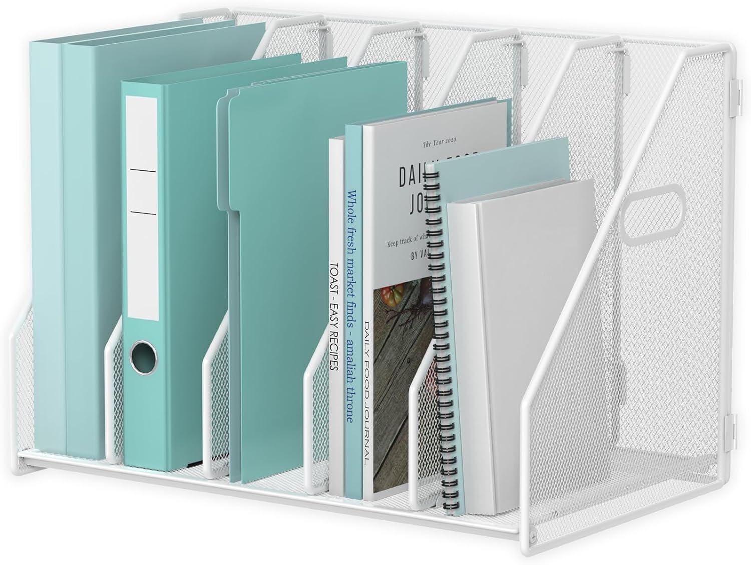 Amazon.com : MINDEPOT Desk File Organizer Metal Desk Magazine Folder ...