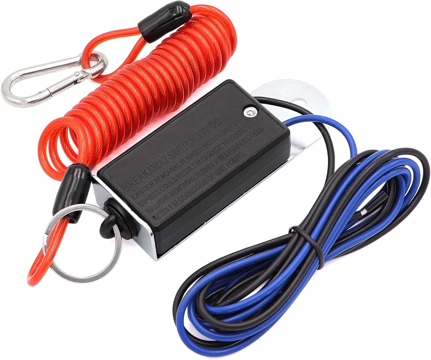 Buy Trailer Breakaway Switch, 6ft Breakaway Coiled Cable with Electric ...