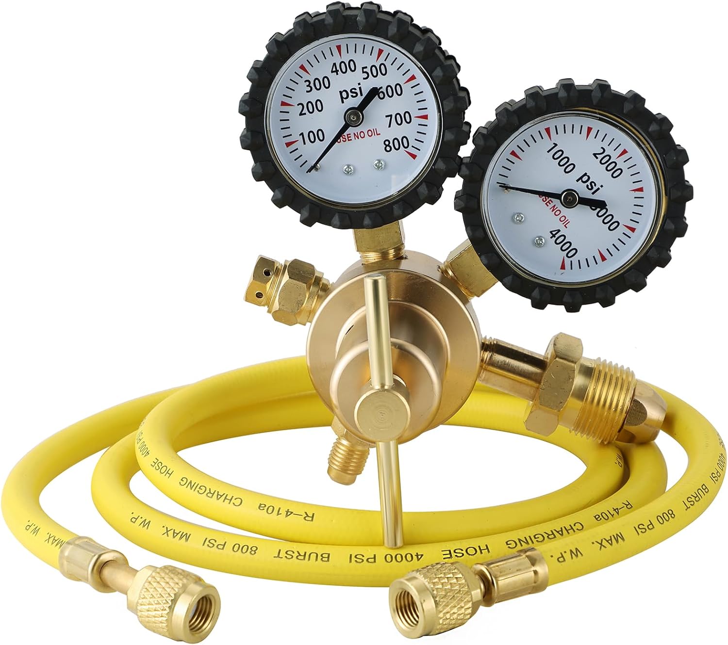 Acymner Nitrogen Gas Regulator Kit with Double Gauges, 0-800 PSI ...