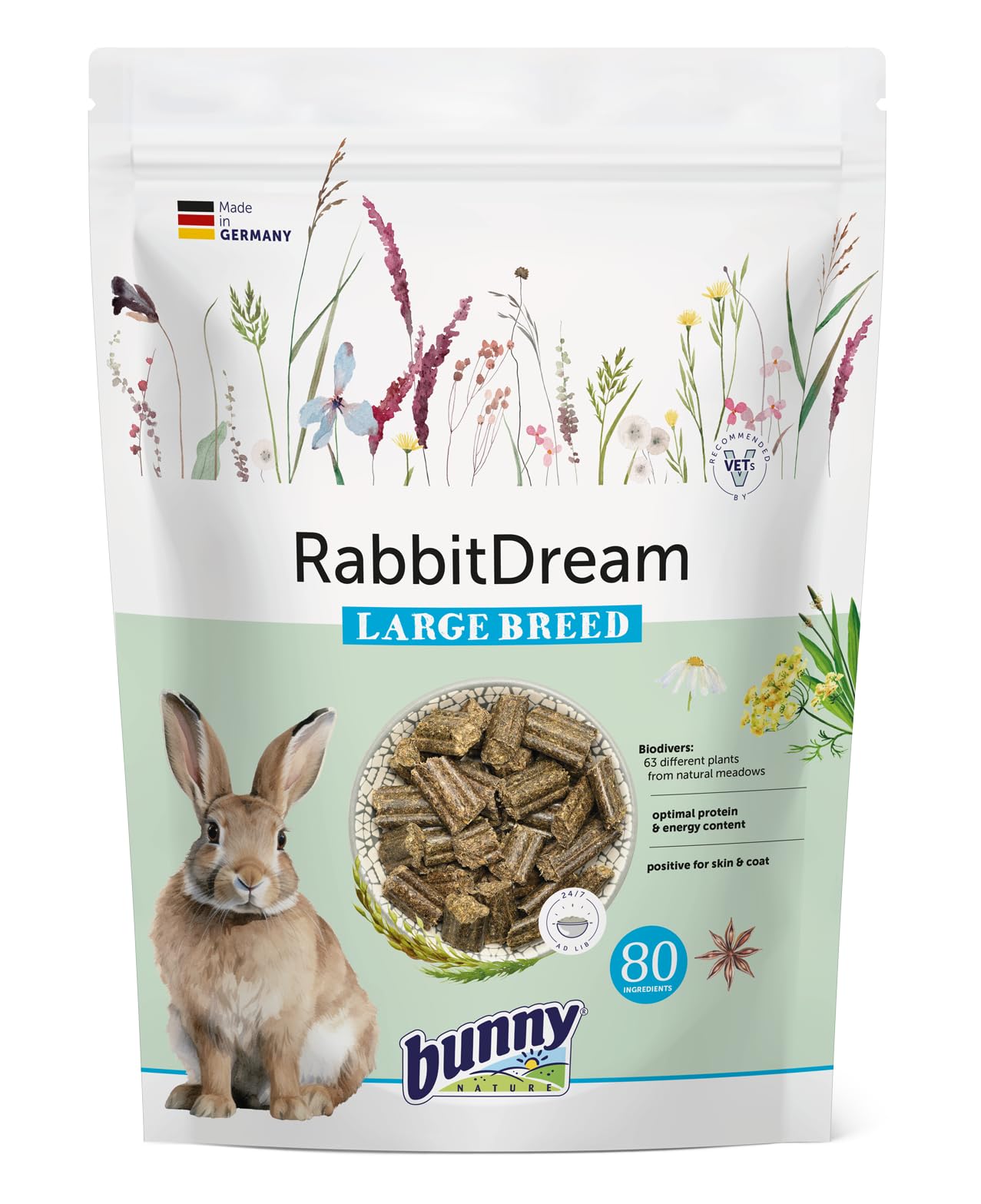 Buy Bunny nature Rabbit Dream Large Breed 1.5kg | Natural Herbal Mix ...