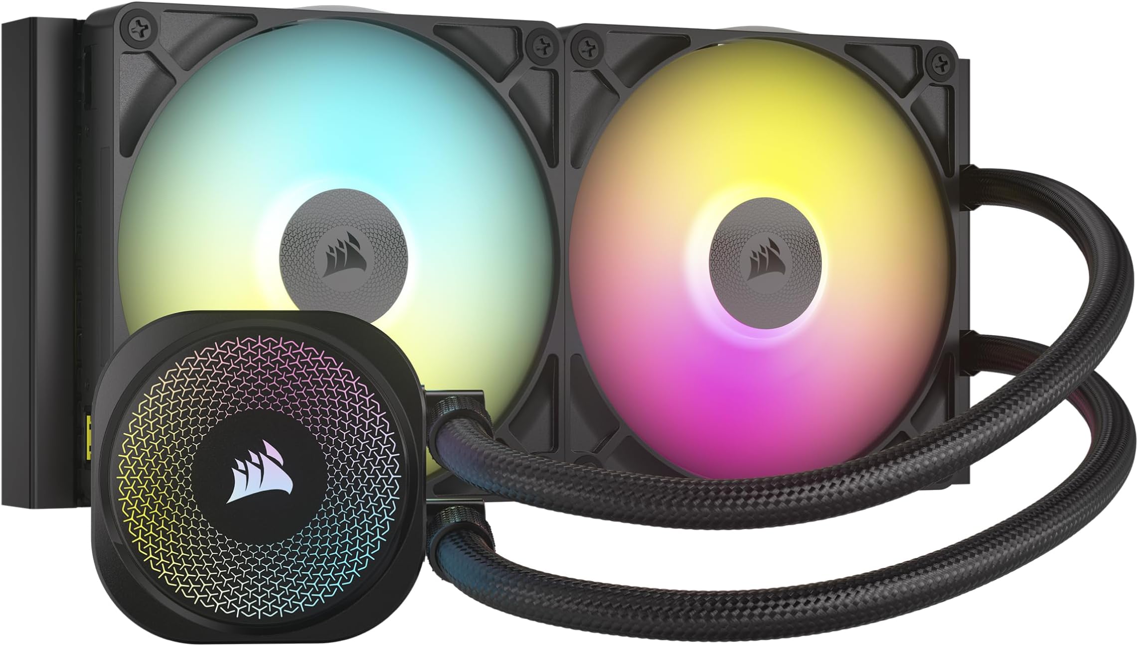 Corsair iCUE LINK H150i RGB Liquid CPU Cooler - 360mm AIO - QX120 RGB ...