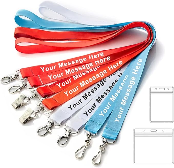 Amazon.com: Wanstay Custom Personalized Lanyards Bulk 30-5000PCS with ...
