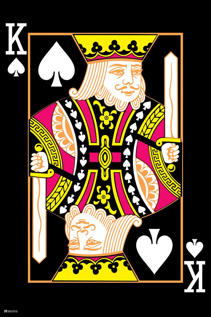 Buy King of Spades Playing Card Poker Cool Psychedelic Trippy Hippie ...