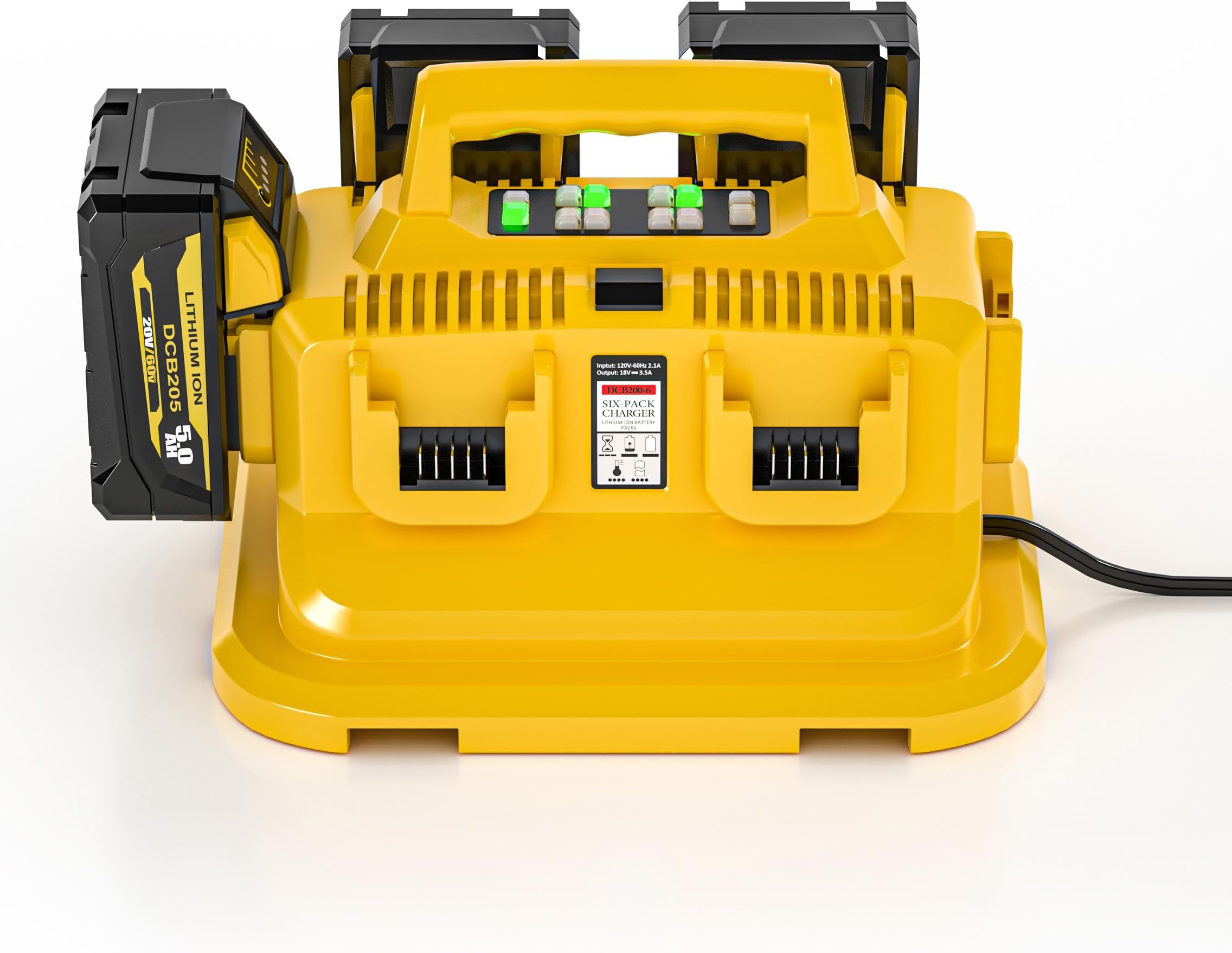 Amazon.com: Replacement for De-Walt 20V MAX Battery Charger, 6-Ports ...