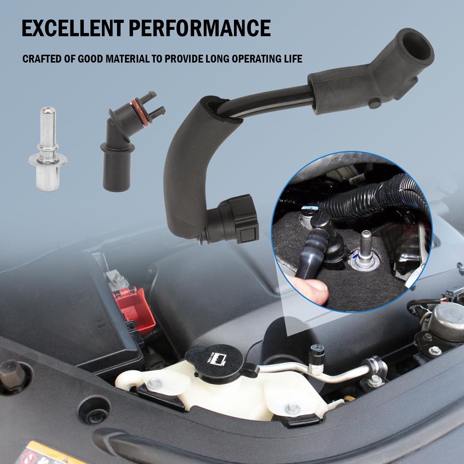 Snapklik.com : Positive Crankcase Ventilation Valve Tube Hose And PCV ...