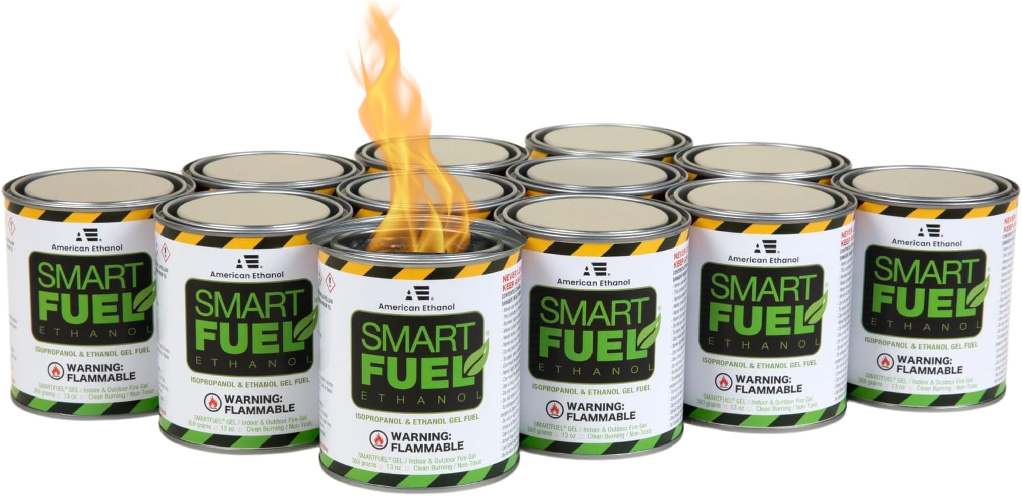 Amazon.com: Real Flame Gel Fuel Cans - 12-Pack - Gelled Isopropyl ...