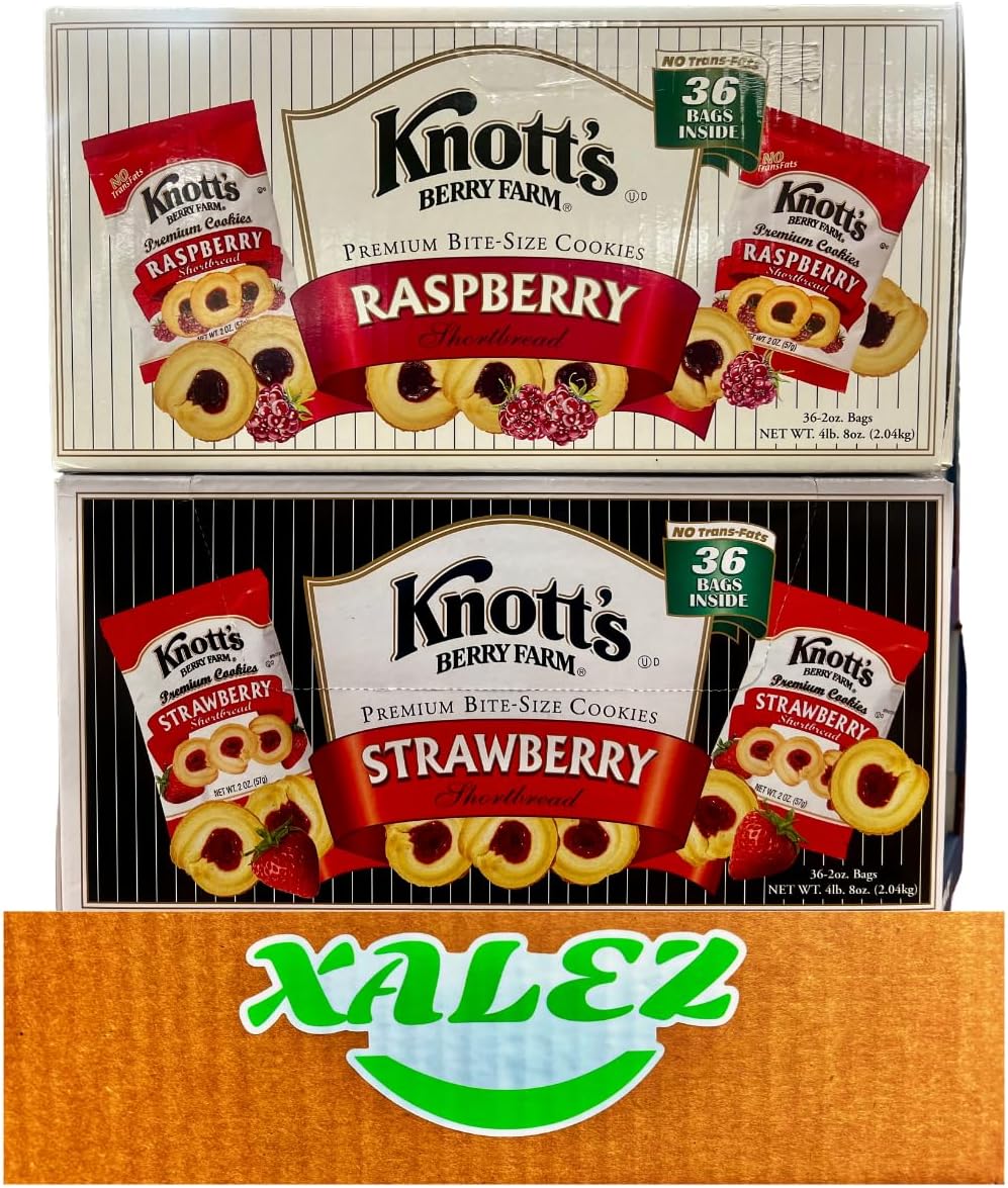 Amazon.com: (2 PACK) Knott's Berry Farm (1) Strawberry Shortbread ...