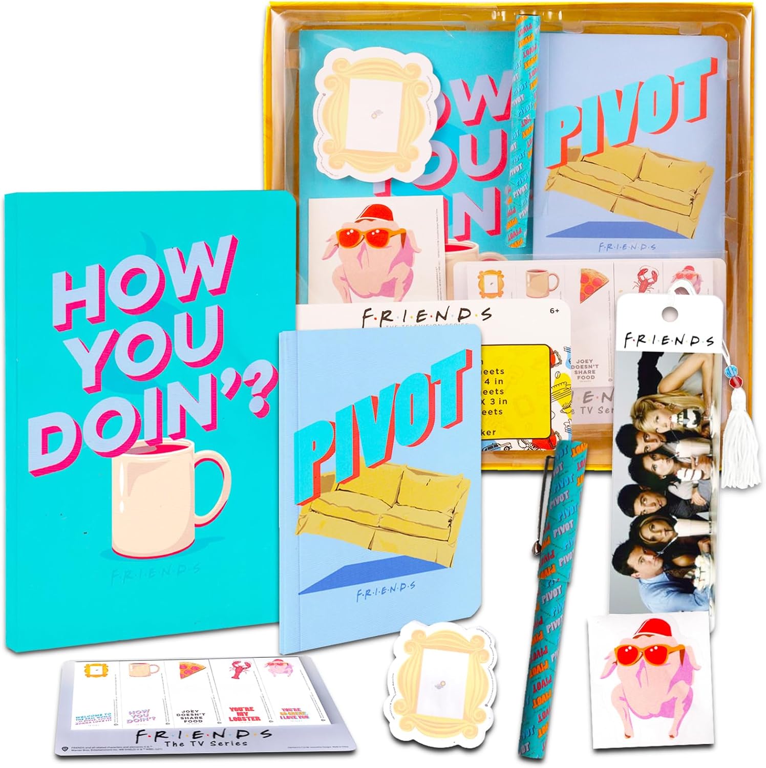 Amazon.com: Screen Legends Friends Journal Set - Friends Gift Bundle ...