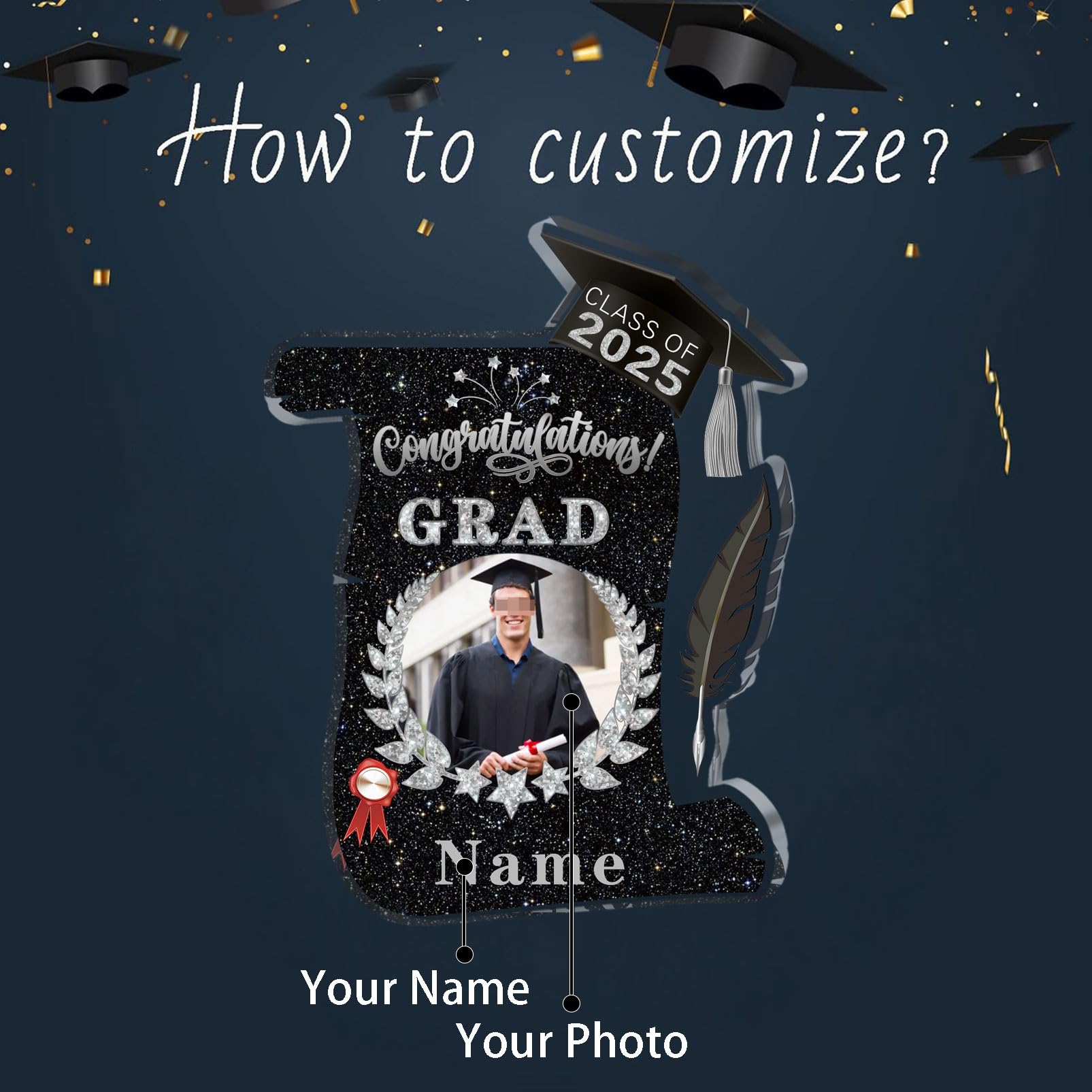 Snapklik.com : Discodes Personalized Graduation Gift Decorative Class ...