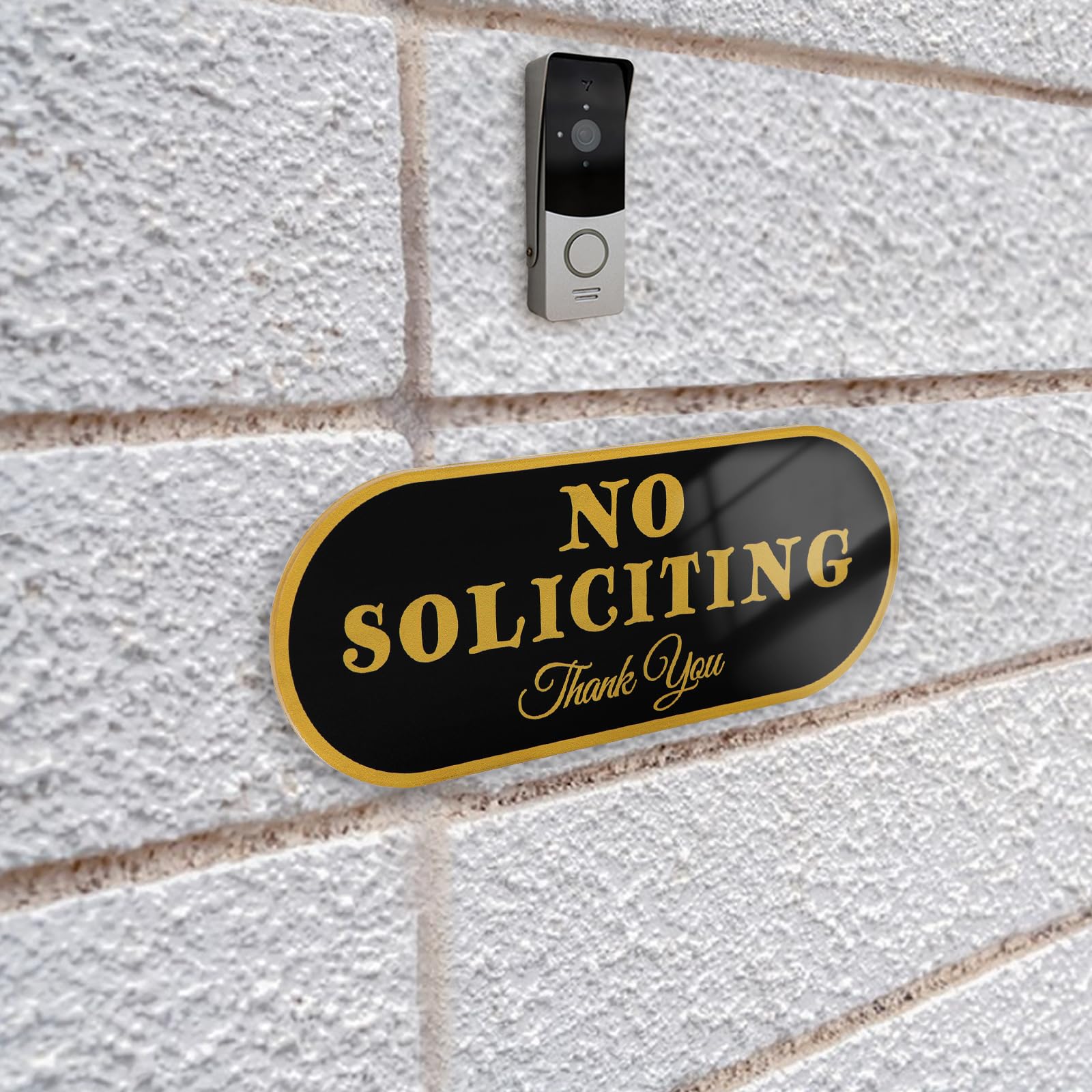 Amazon.com : Toplusesse No Soliciting Sign for Home& Office - No ...