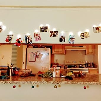 LED Photo Clip String Lights 5M Twinkling Fairy String Lights with 40 ...