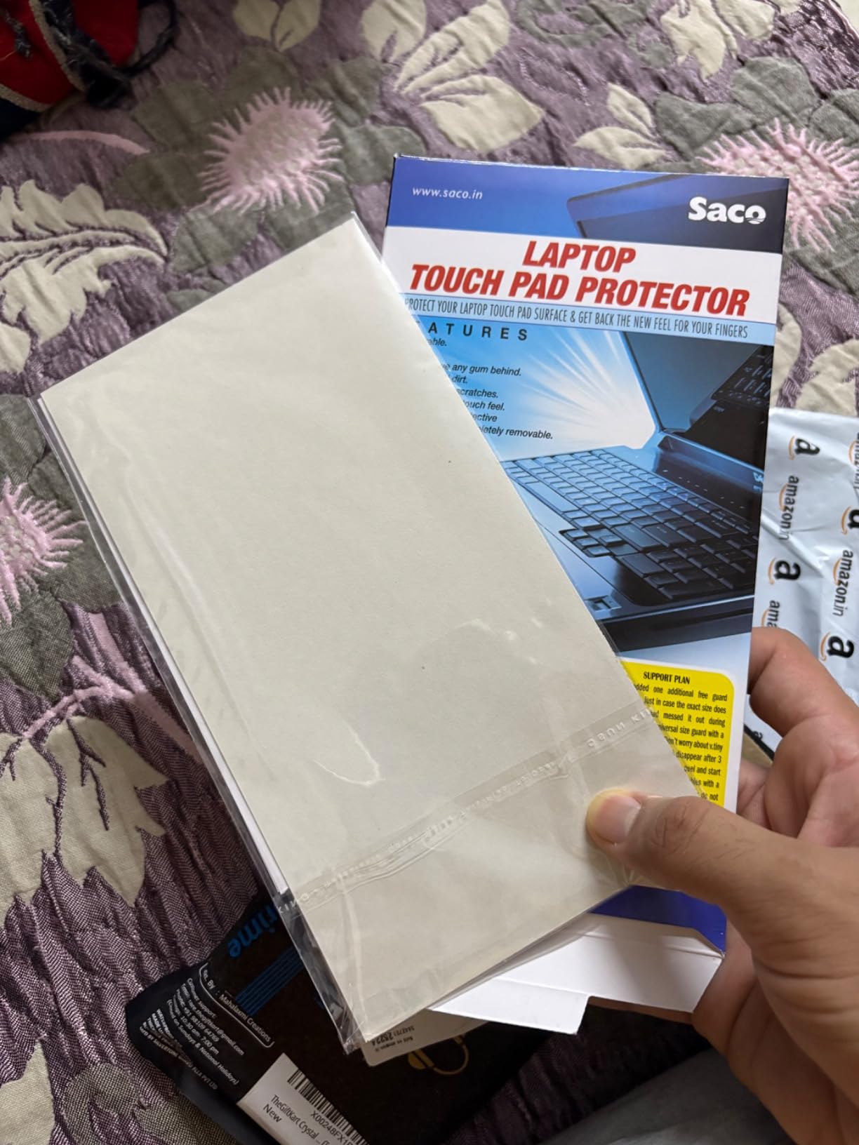 Saco Matte Finish Laptop Touchpad Protector Compatible for All Laptops ...