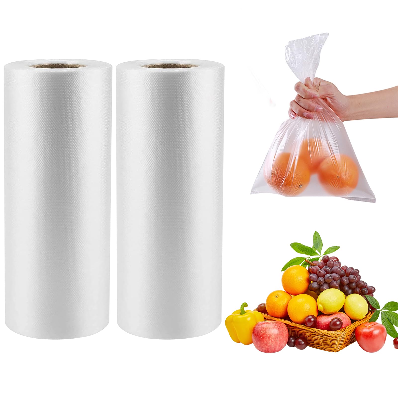Amazon.com: CLASSY Plastic Produce Bags for Food Storage,700 Bags - 12 ...