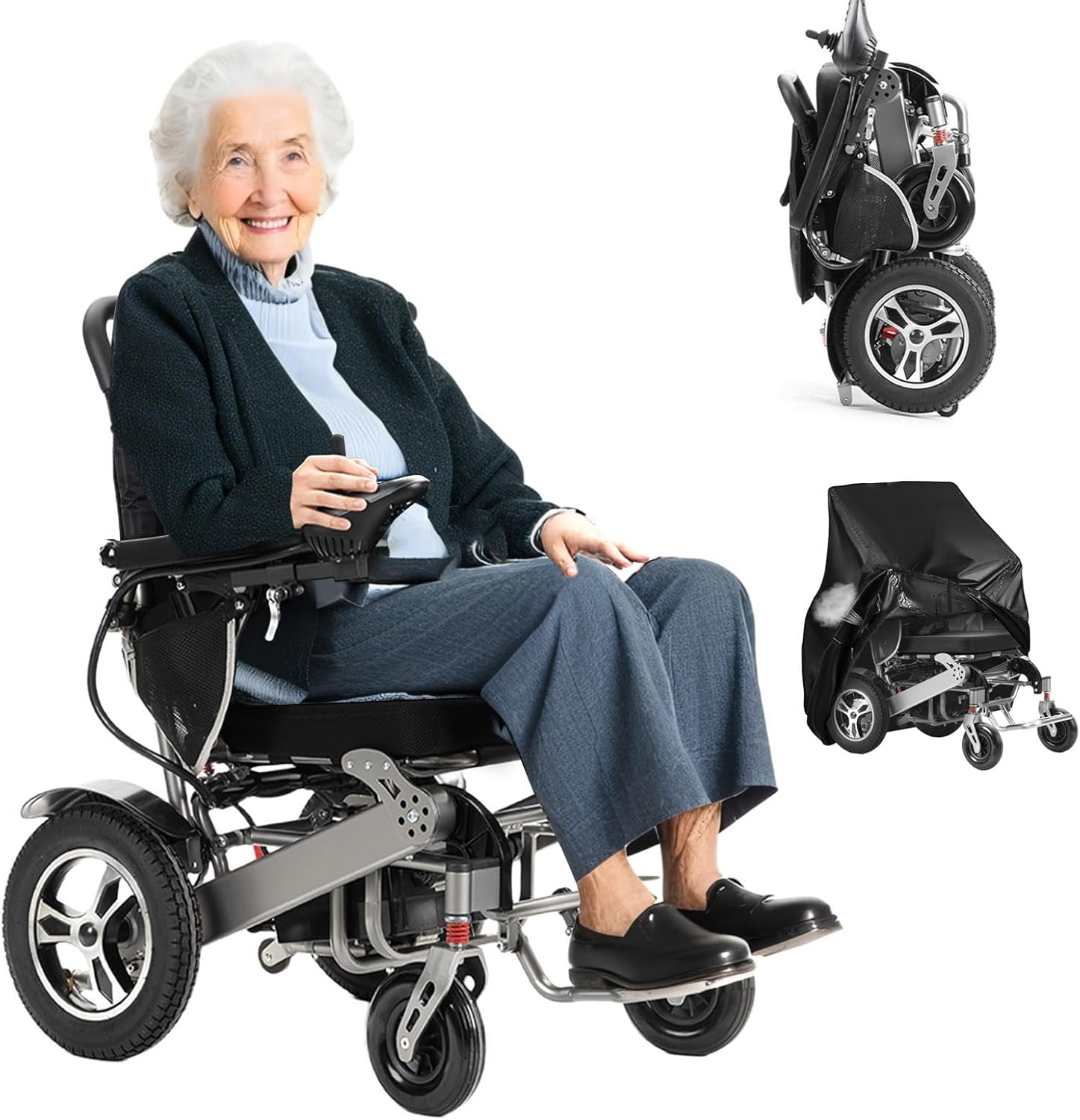 Amazon.com: Electric Wheelchair for Adults Foldable - 20 Mile Range ...