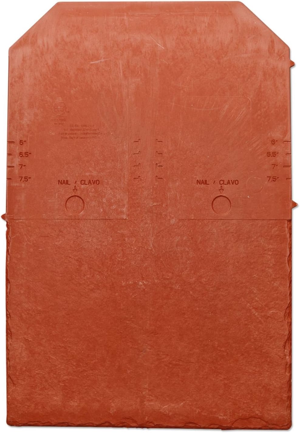 25 x Tapco Slate Synthetic Roof Tile Plastic Shingle - Brick Red ...