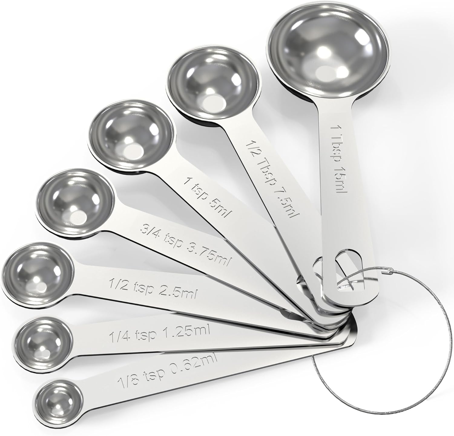 Amazon.com: TILUCK Stainless Steel Measuring Spoons Set,Coffee Scoop ...