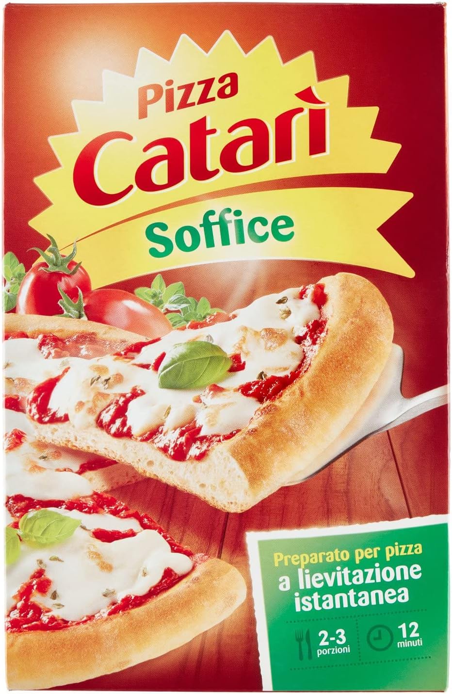Catarì Pizza Preparato per Pizza Soffice, a Lievitazione Istantanea ...