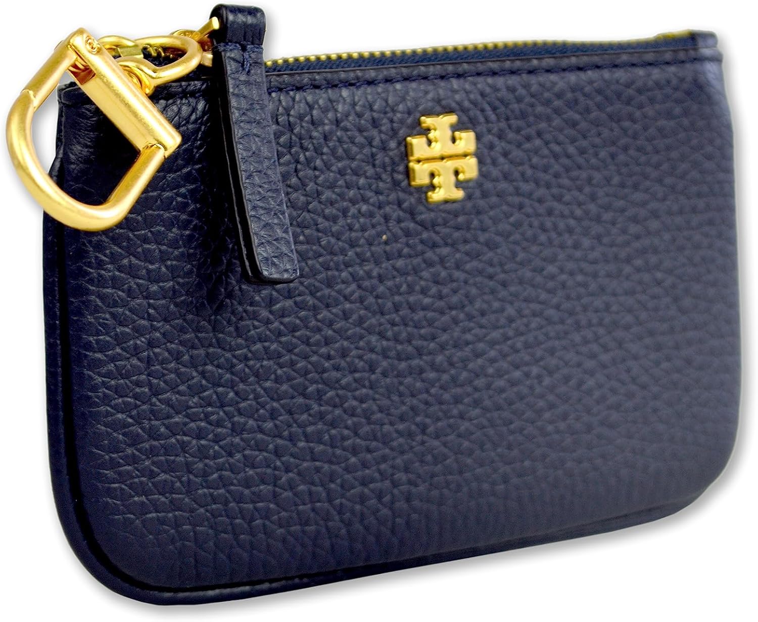 Amazon.com: Tory Burch Womens 145311 Pebbled Leather Key Ring Card ...