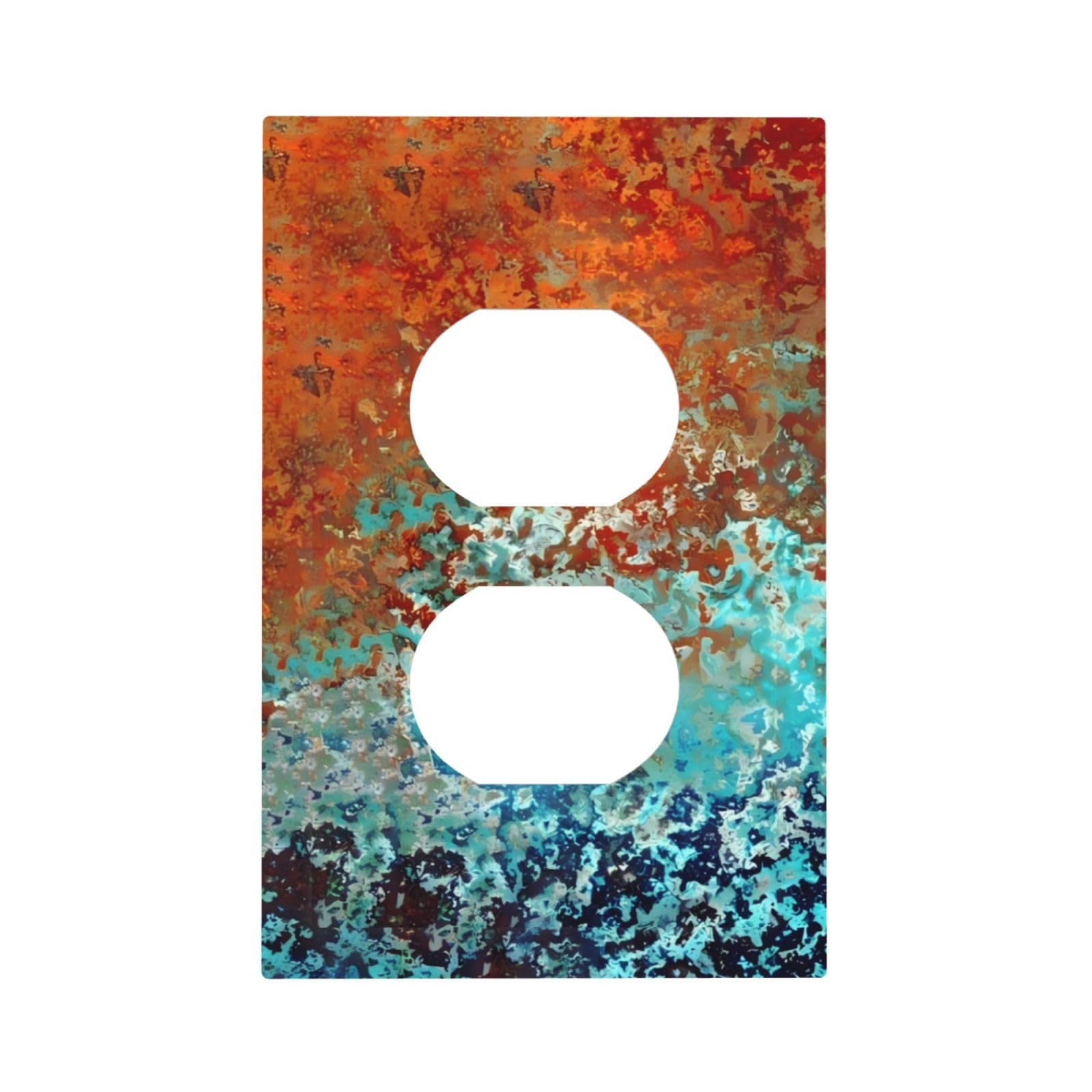 Red Celestial Blue Flatprint 1 Gang Outlet Covers Duplex Receptacle ...