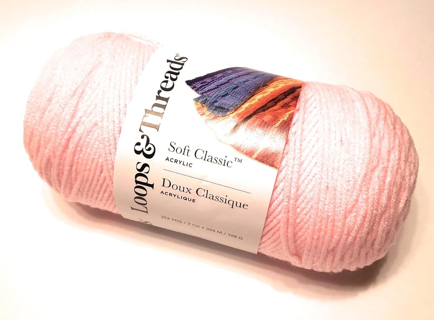 Amazon.com: Soft Classic Yarn by Loops & Threads - 354 Yards - Light Pink