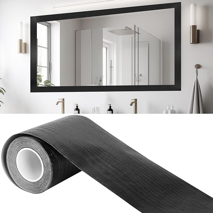 VVNIAA 32FT Peel and Stick, Black Wood Grain Wallpaper, Removable DIY ...