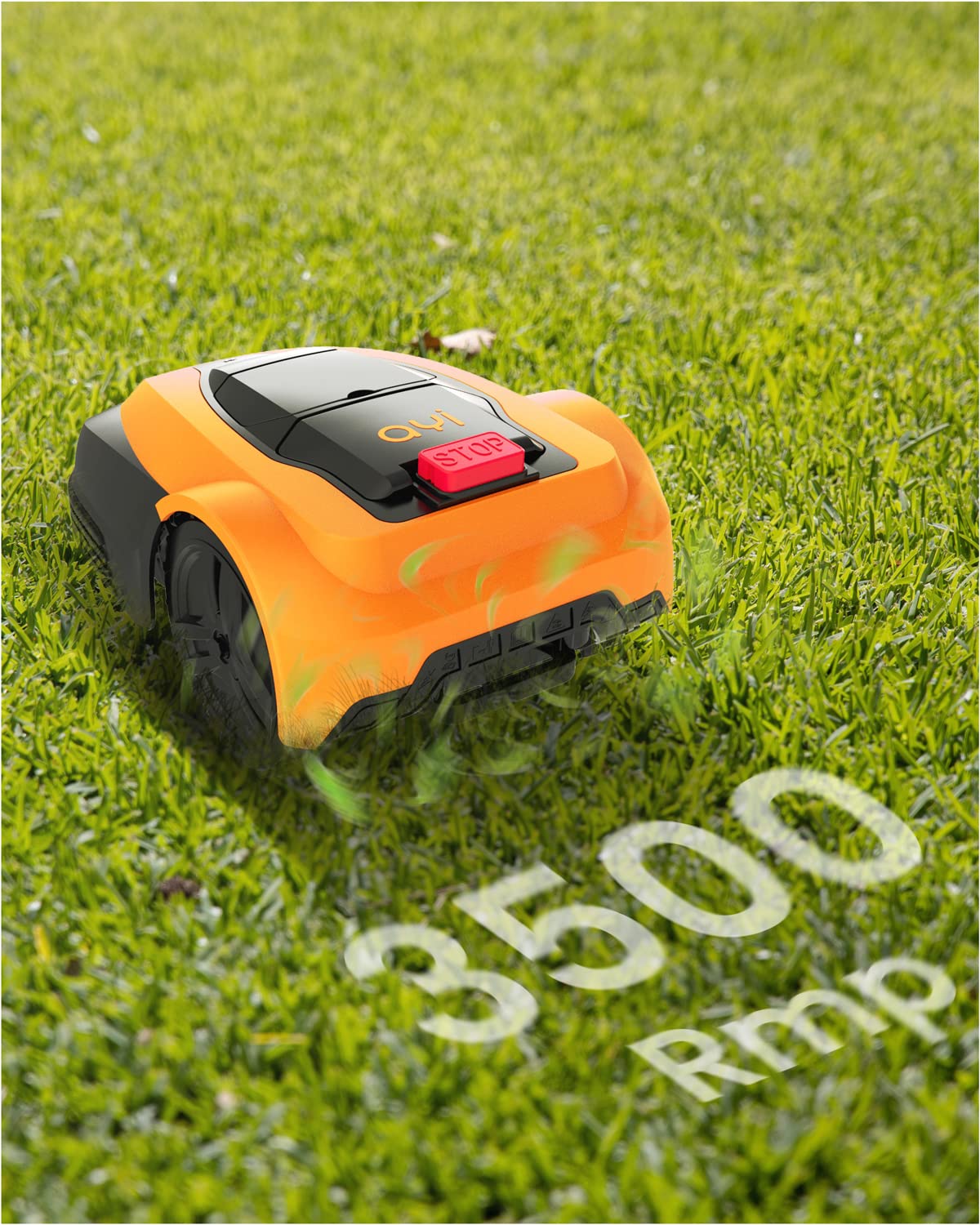 AYI Robot Lawn Mower for Large Yard, Mows Up to 2/3 Acre, Triblade ...