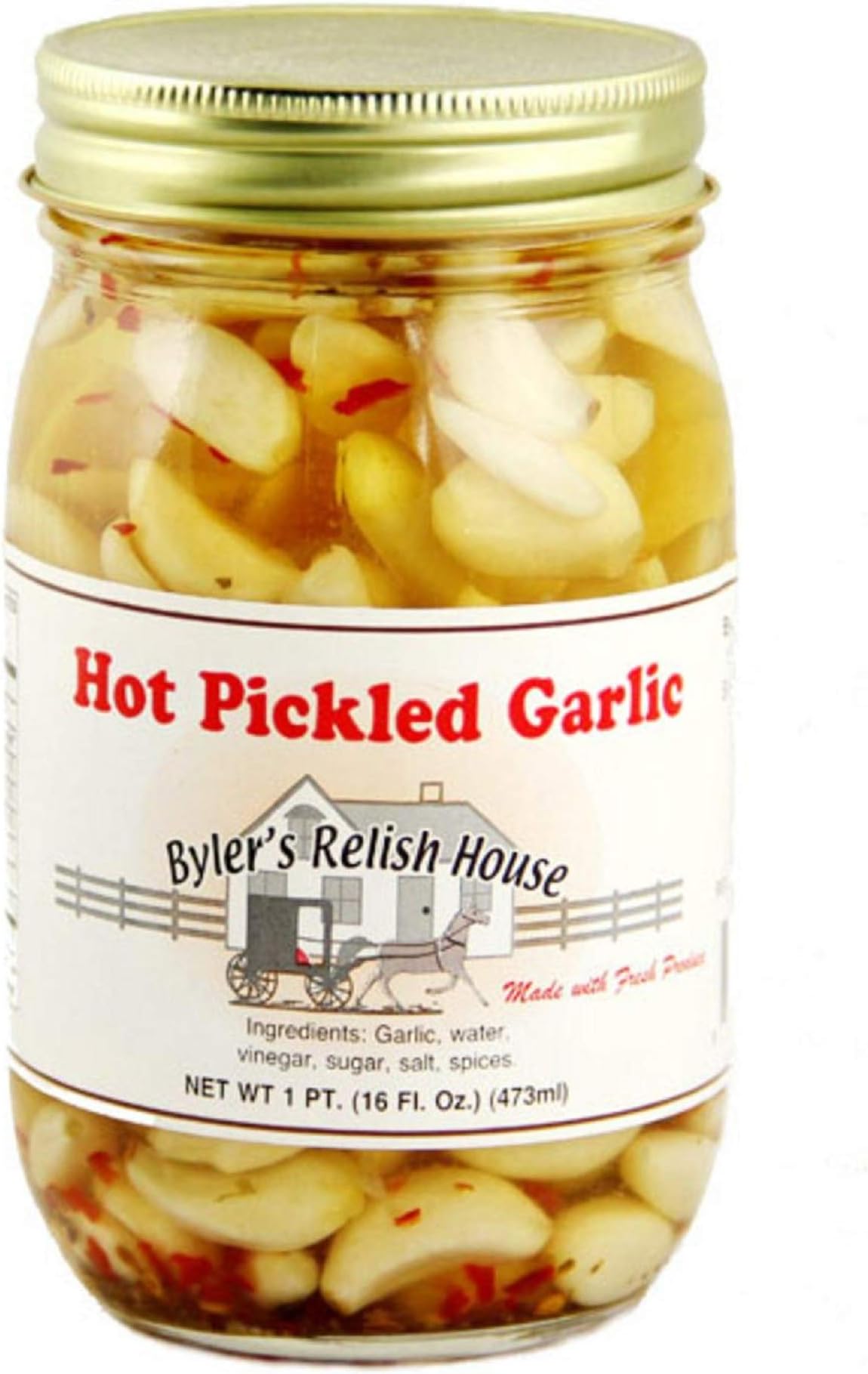 Amazon.com : Byler's Relish House Homemade Amish Country Hot Pickled ...