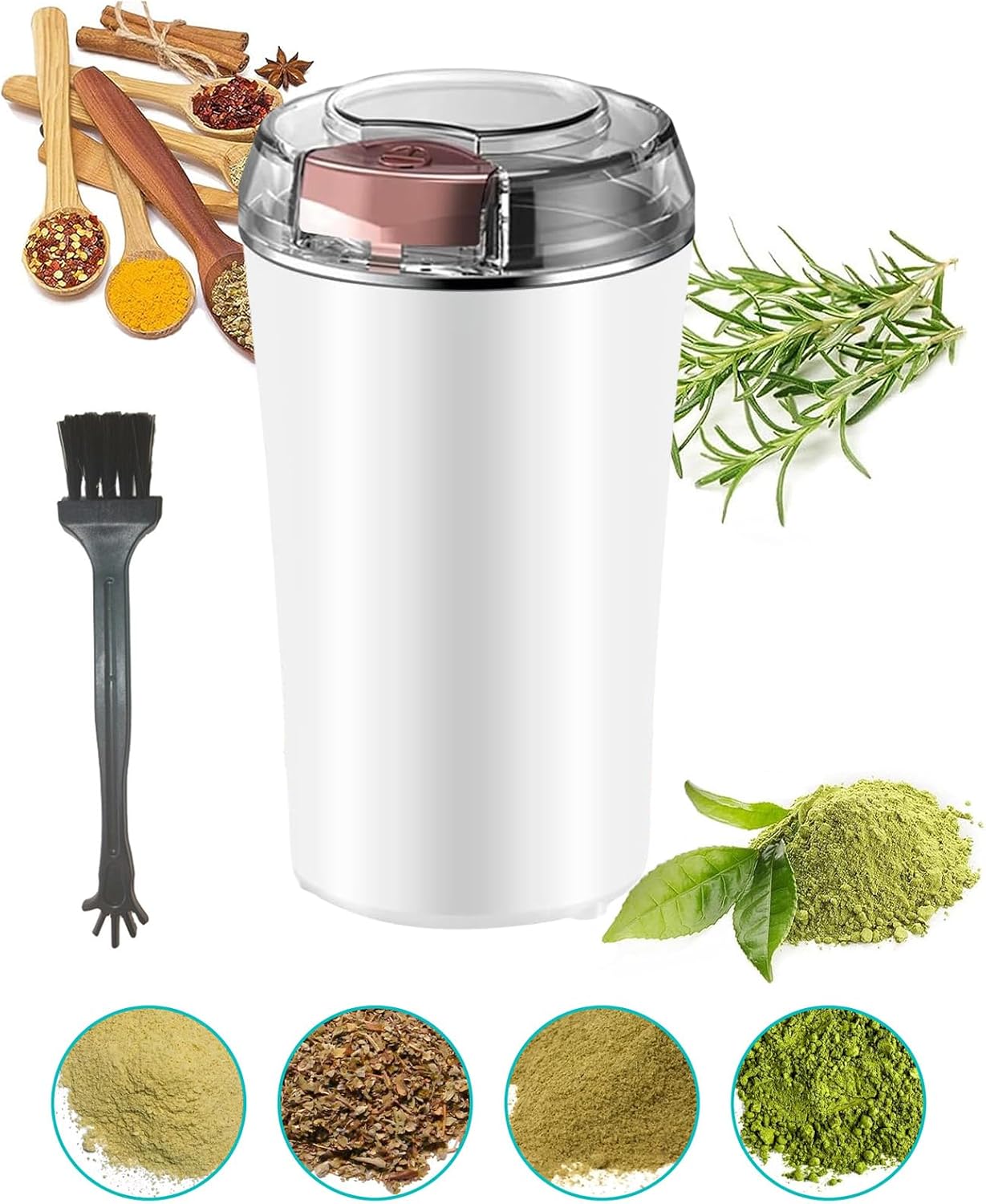 Amazon.com: Electric Herb Grinder 200W Powerful Fast Grinding for Dry ...
